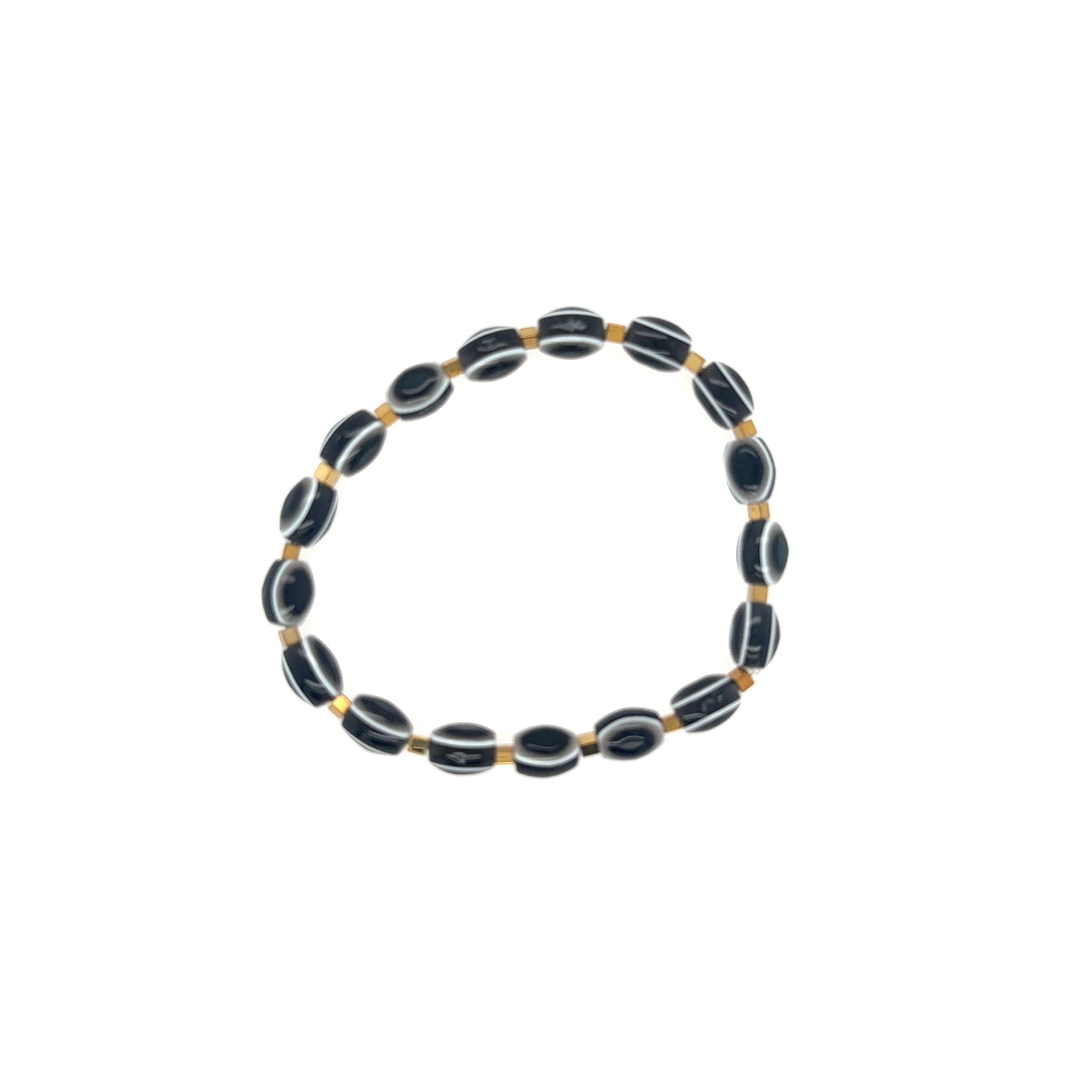 Caviar Gold Evil Eye Bracelet October – Yassy
