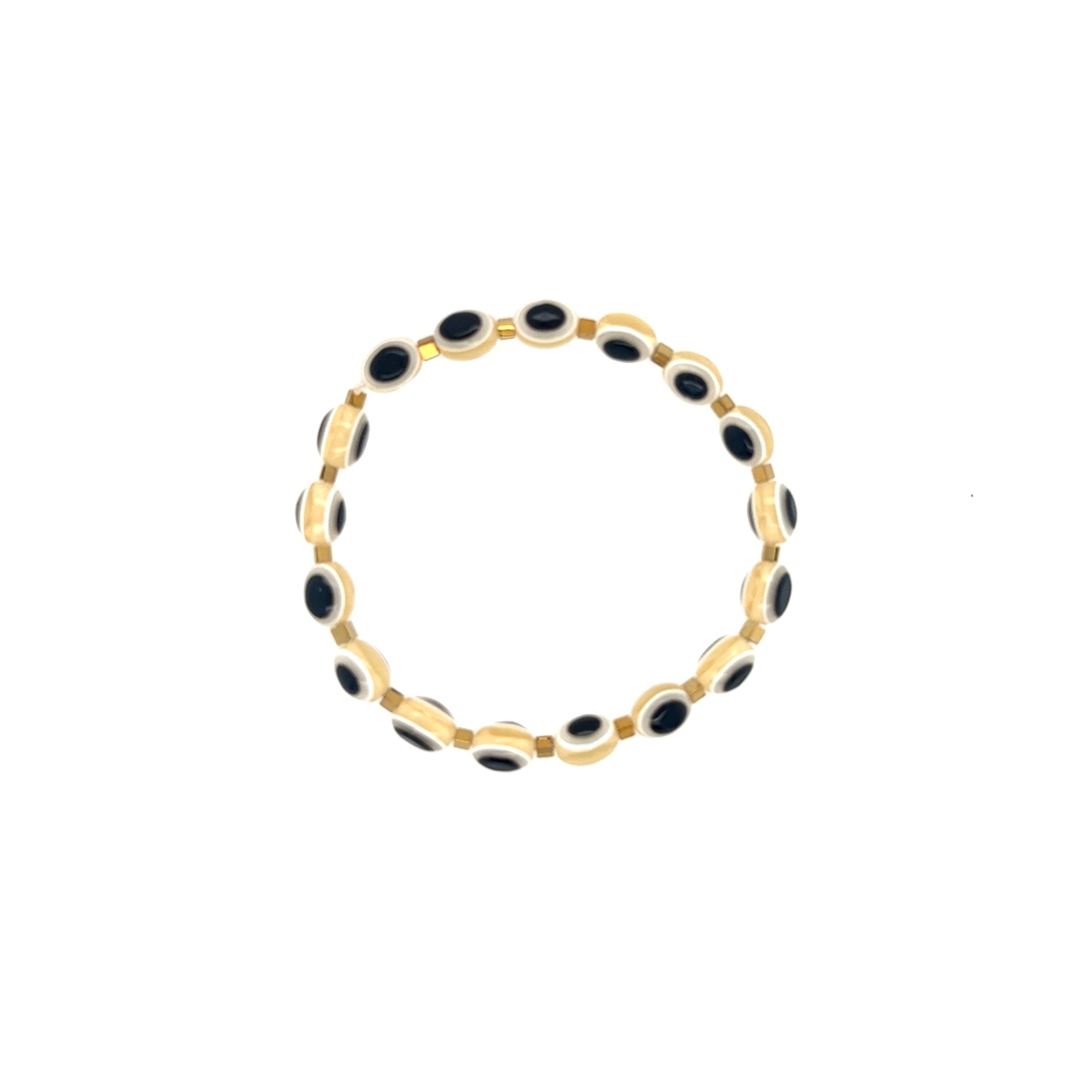 Nude Gold Evil Eye Bracelet – Yassy