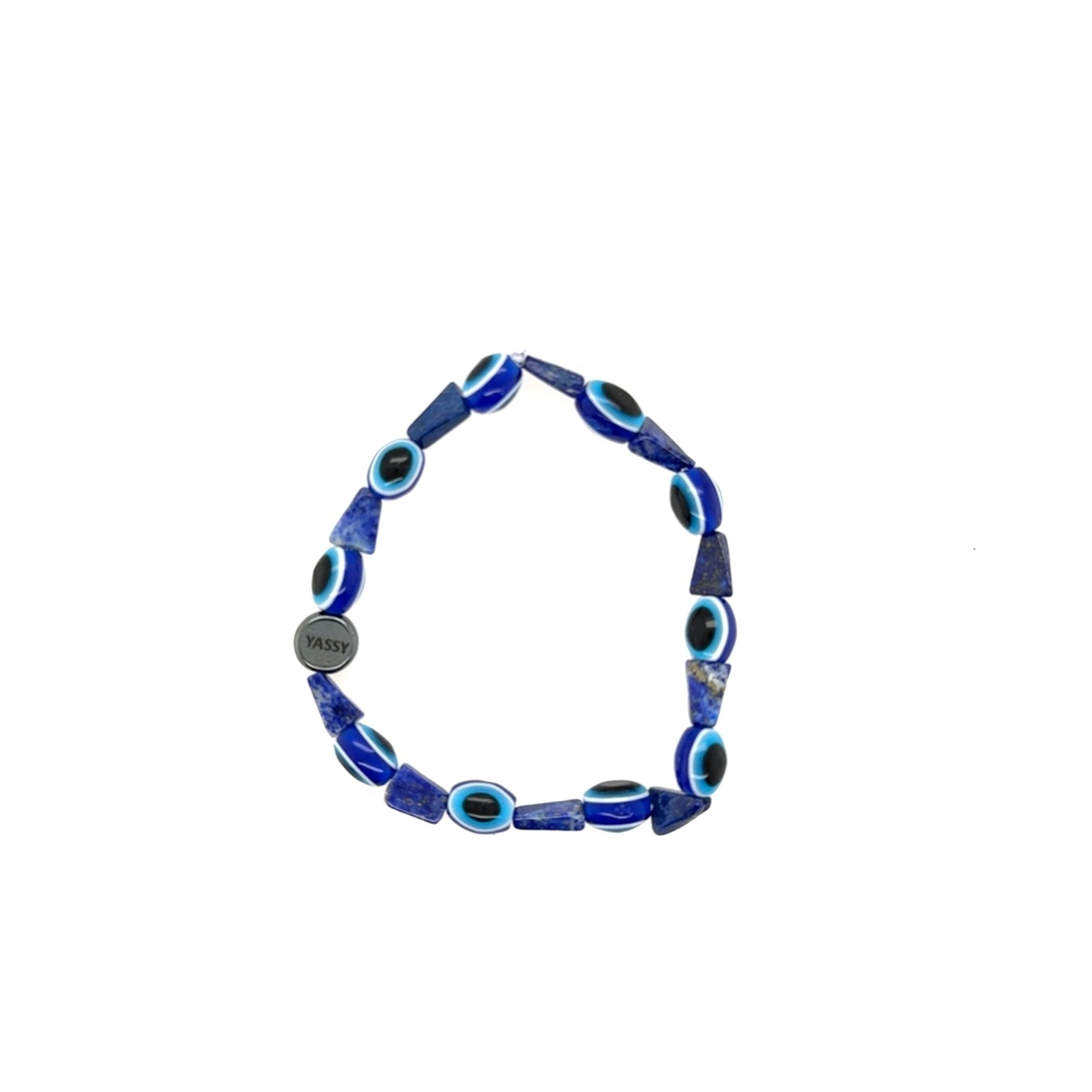 Midnight Lapis Evil Eye Bracelet – Yassy