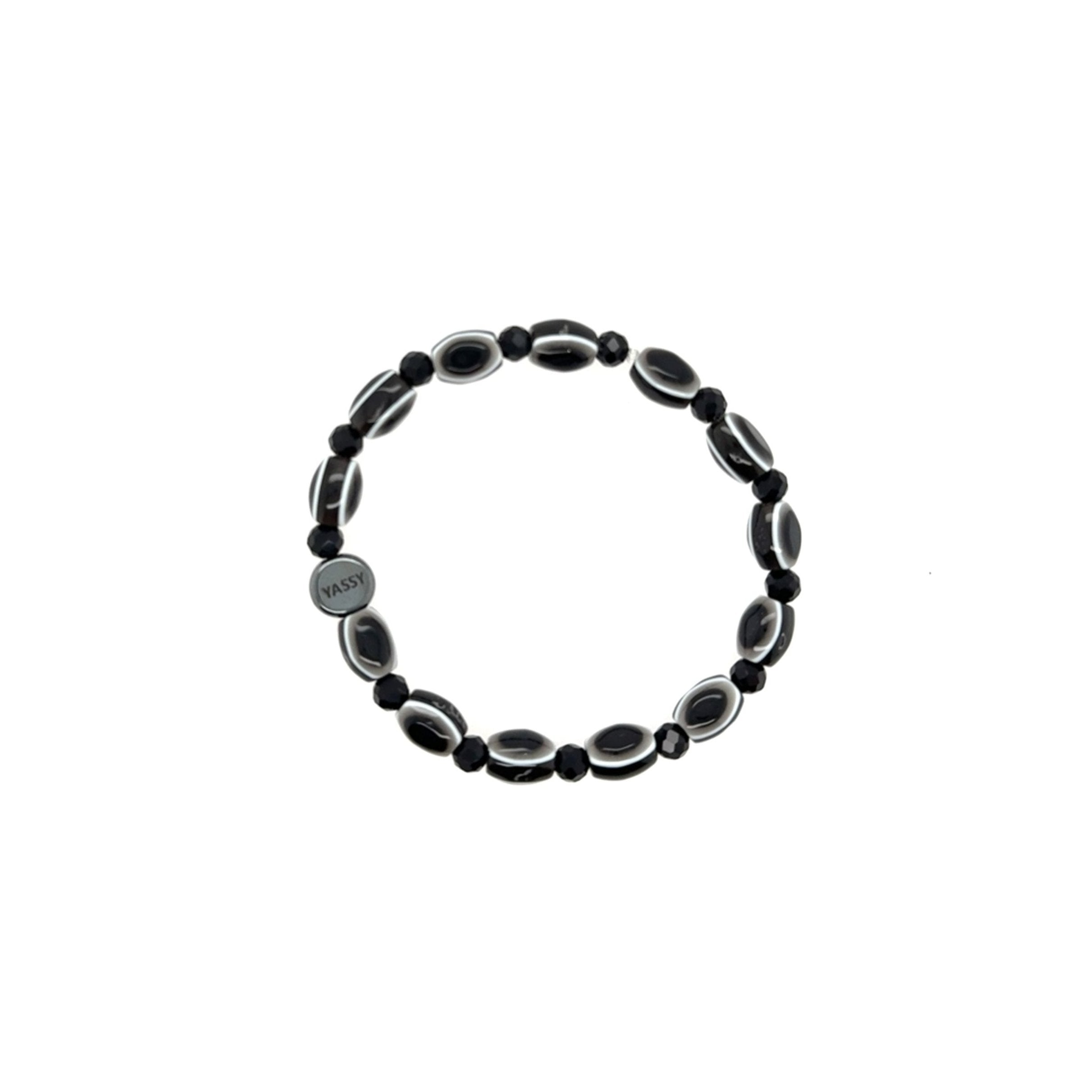 Caviar Onyx Evil Eye Bracelet – Yassy