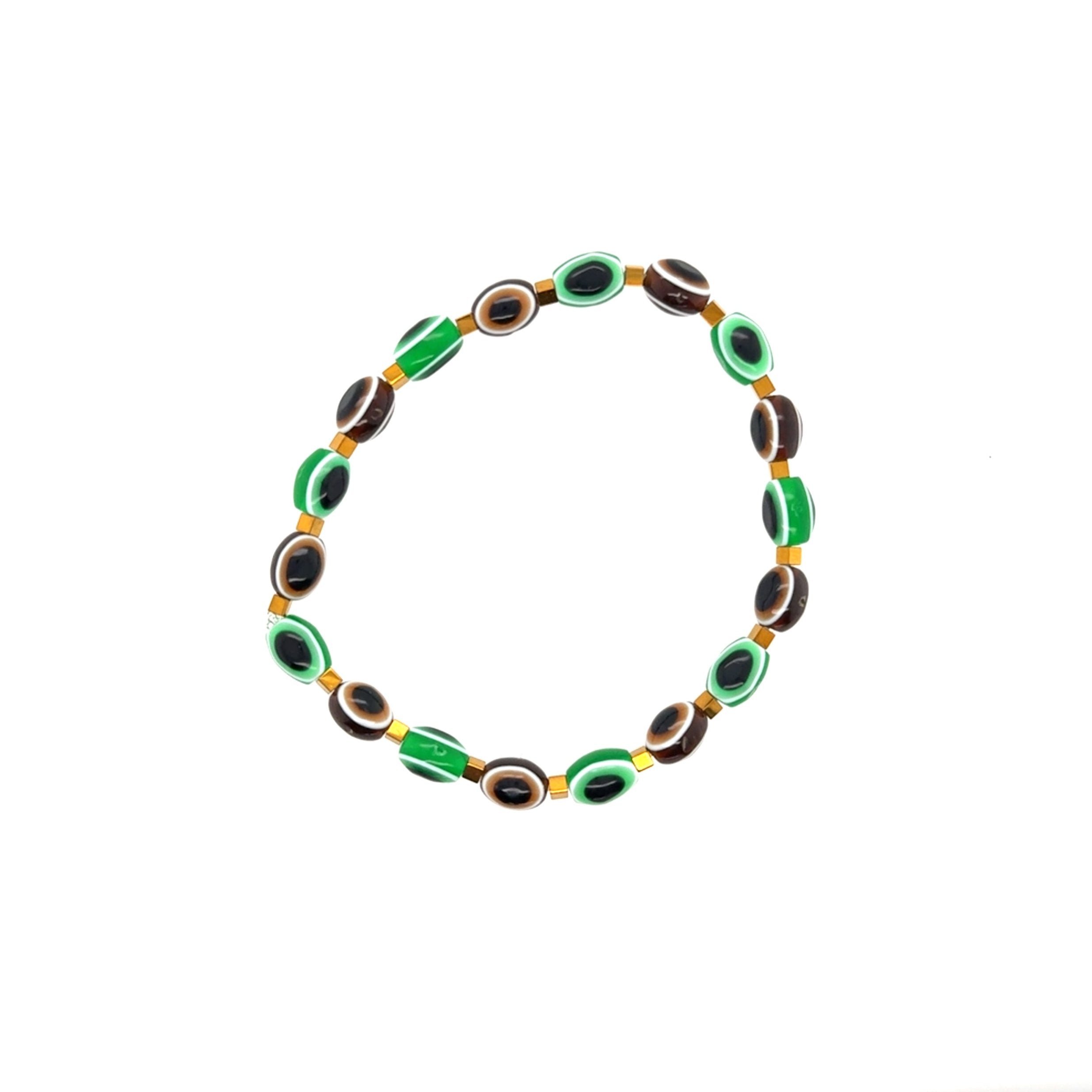 Forest Gold Evil Eye Bracelet – Yassy